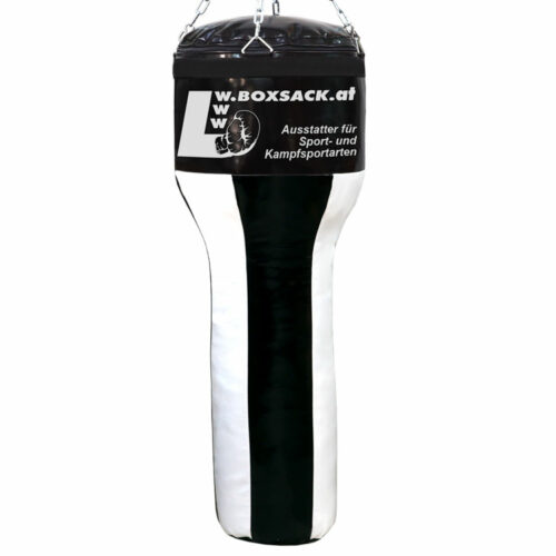 💪 Boxsack Uppercut 130x40cm Schwarz-Weiß