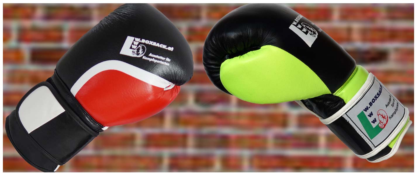 Boxsack und Boxhandschuhe für Sport- und Kampfsport